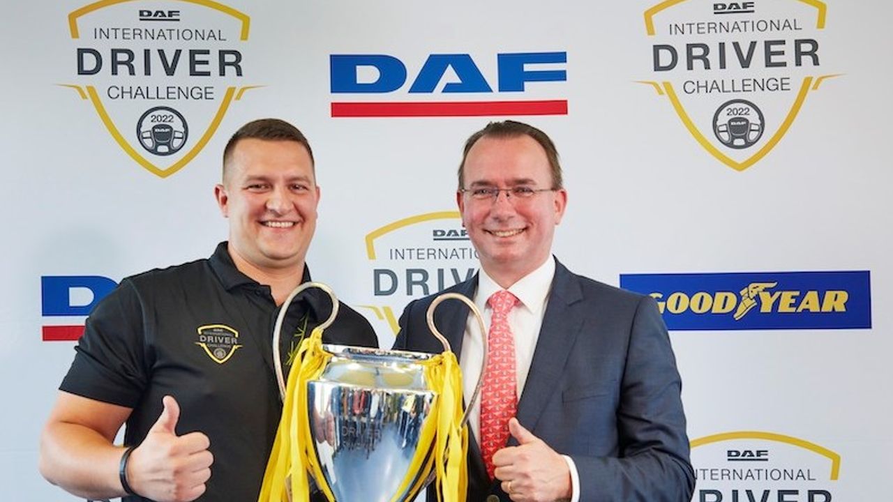 Macaristan'dan Gábor Szabados, International DAF Driver Challenge 2022 ...
